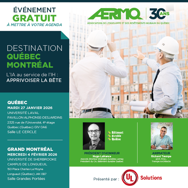 DESTINATION 2026 (Québec et Montréal) présenté par l'AERMQ